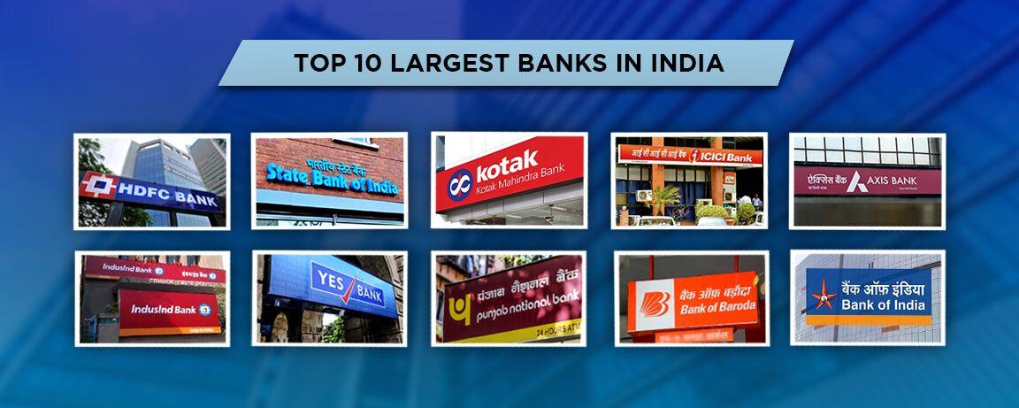 Top 10 Largest Banks in India 2024- Government bank & Private Banks ...